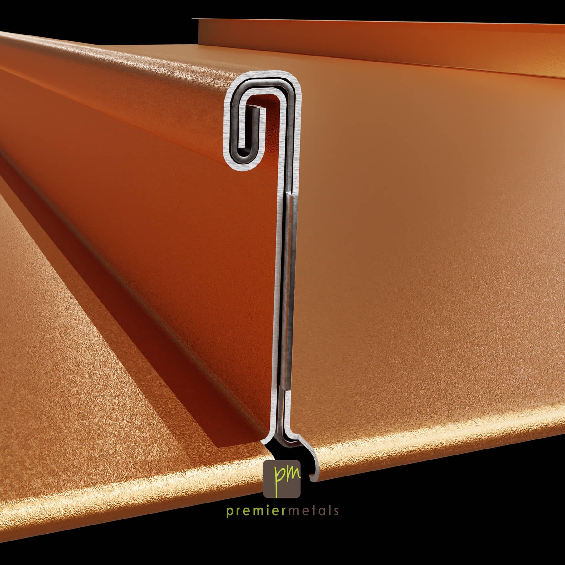 Mechanically locked Steel panel - 16” width - Premium Colours – Premier ...